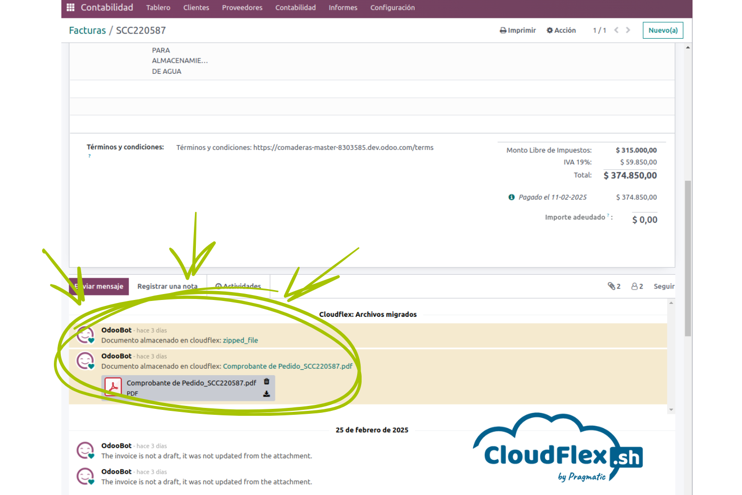 Reduce costos de almacenamiento en Odoo.sh | Pragmatic Gold Partner